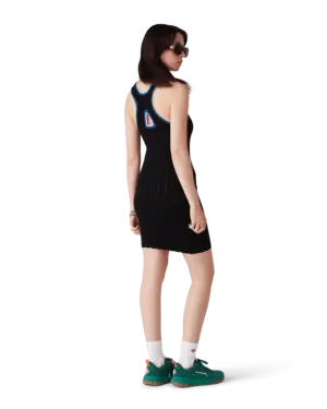 Casablanca Viscose Wave Racer Back Dress