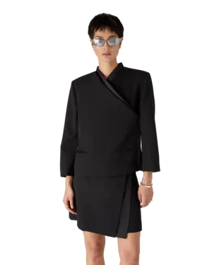 Casablanca Wool Tailoring Wrap Jacket