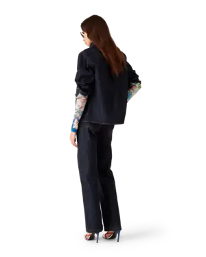 Casablanca Tennis Club Mesh Long Sleeve Top