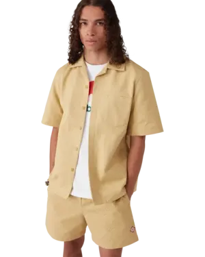 Casablanca Cotton Monogram Jacquard Short Sleeve Shirt
