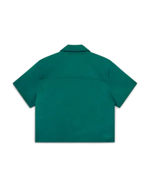 Casablanca Cotton Monogram Jacquard Cropped Shirt