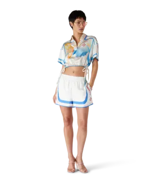 Casablanca Fuji Dream Silk Shorts