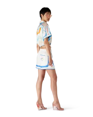 Casablanca Fuji Dream Silk Shorts