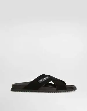 Dolce & Gabbana Split And Nappa Leather Sandals - Black