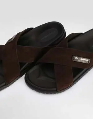 Dolce & Gabbana Split And Nappa Leather Sandals