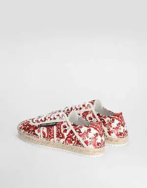 Dolce & Gabbana Majolica-print Canvas Espadrilles
