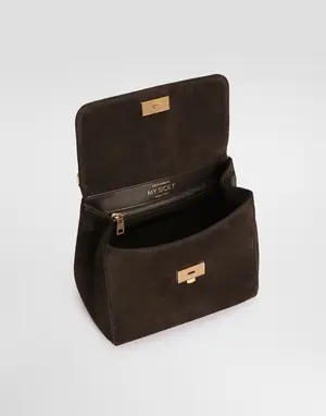 Dolce & Gabbana Small My Sicily Handbag In Split Calfskin - Multicolor