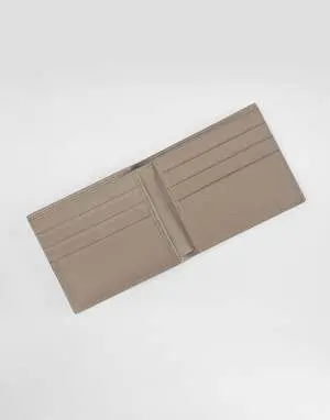 Dolce & Gabbana Calfskin Wallet With Logo - Beige