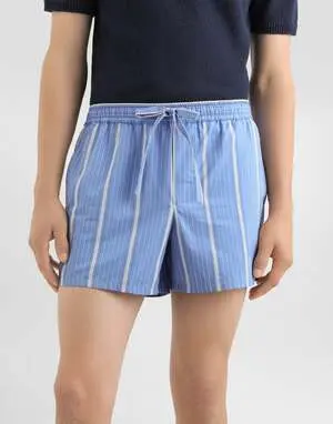Dolce & Gabbana Striped Poplin Bermuda Shorts