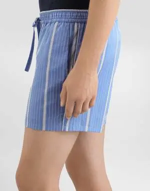 Dolce & Gabbana Striped Poplin Bermuda Shorts