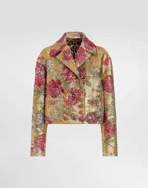 Dolce & Gabbana Double-breasted Floral Jacquard Jacket