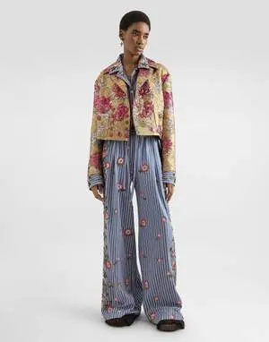 Dolce & Gabbana Double-breasted Floral Jacquard Jacket