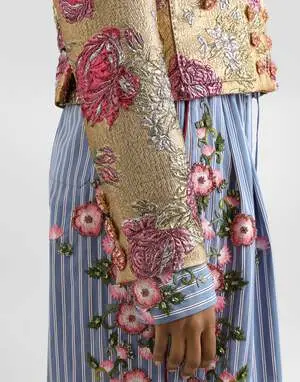 Dolce & Gabbana Double-breasted Floral Jacquard Jacket