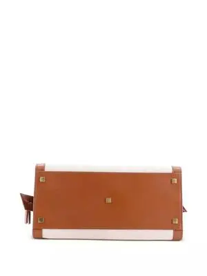 Saint Laurent Uptown Tote Satchel Canvas And Leather