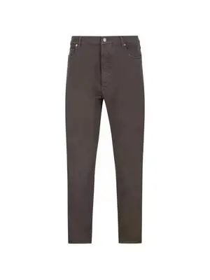 Brunello Cucinelli Dark Coffee Cotton Twill Five-pocket Trousers