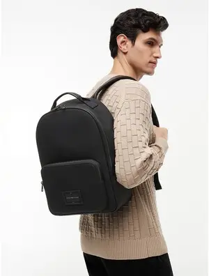 Tommy Hilfiger Textured Logo Backpack