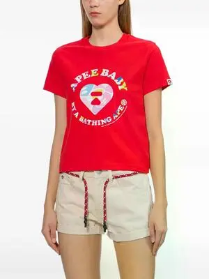 AAPE BY *A BATHING APE Apee™ A Bathing Ape® Camo Heart Graphic T-shirt
