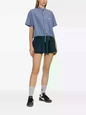 AAPE BY *A BATHING APE Apee™ A Bathing Ape® Logo Patched Mini Skirt - Blue