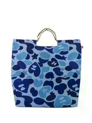 AAPE BY *A BATHING APE Apee™ A Bathing Ape® Printed Tote Bag - Blue