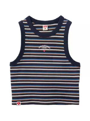AAPE BY *A BATHING APE Striped Crop Top - Blue