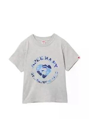 AAPE BY *A BATHING APE Apee™ A Bathing Ape® Camo Heart Graphic T-shirt - Grey