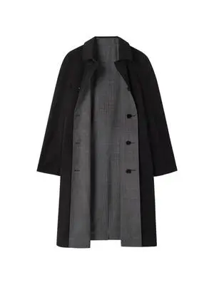 Burberry Reversible Wool Check Car Coat