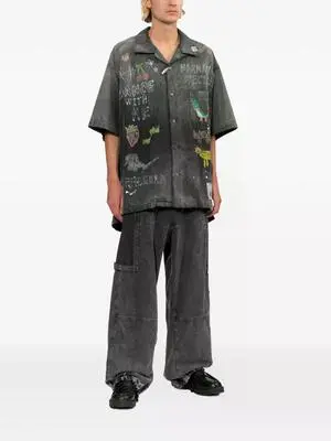 Mihara Yasuhiro All-over Graphic Print Shirt