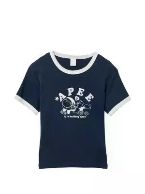 AAPE BY *A BATHING APE Apeetm A Bathing Ape® Graphic Print Ringer T-shirt