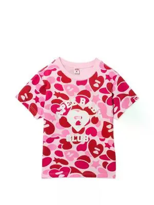 AAPE BY *A BATHING APE Apee™ A Bathing Ape® Camouflage-print T-shirt - Pink