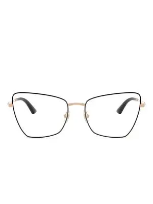 JIMMY CHOO Rose Gold Cat-eye Glasses