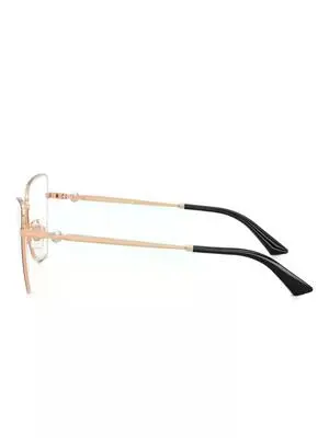 JIMMY CHOO Rose Gold Cat-eye Glasses