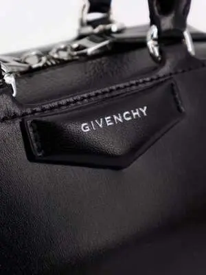 Givenchy Antigona Mini Leather Shoulder Bag - Black