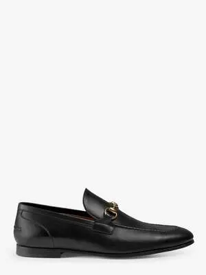 Gucci Jordaan Leather Loafers With Horsebit Detail - Black