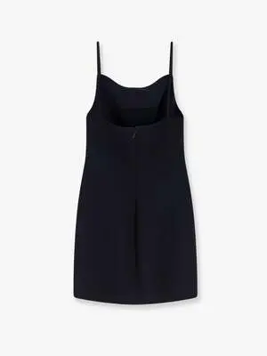 Givenchy Sleeveless Square Neck Mini Dress - Black
