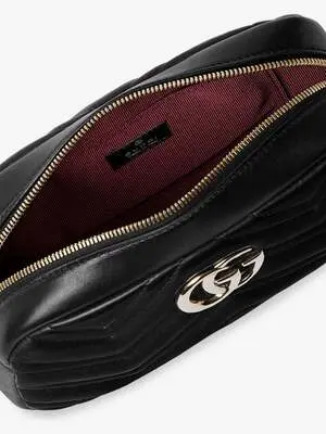 Gucci Gg Marmont Leather Camera Bag - Black