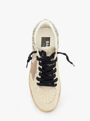 GOLDEN GOOSE Ballstar Leather Sneakers With Iconic Side Logo