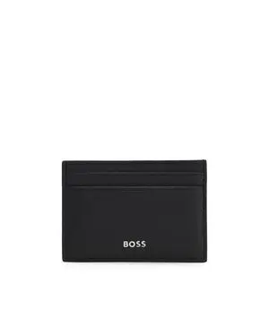 BOSS Money Clip And Card Holder With Logo Lettering - Black