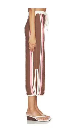 CURAAE BY ELLIATT Striped Knit Midi Skirt