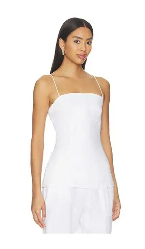 AEXAE Linen Strap Top