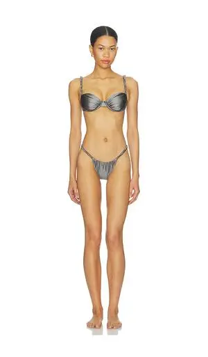 LOVEWAVE The Rowena Top In Metallic