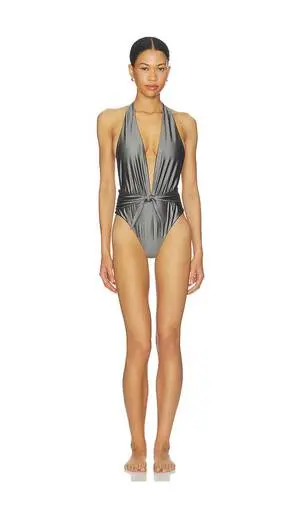 LOVEWAVE The Soraya One Piece In Metallic - Silver