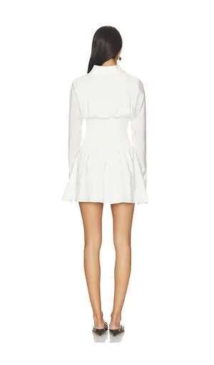 ALL THE WAYS Clementine Button Up Mini Dress - White