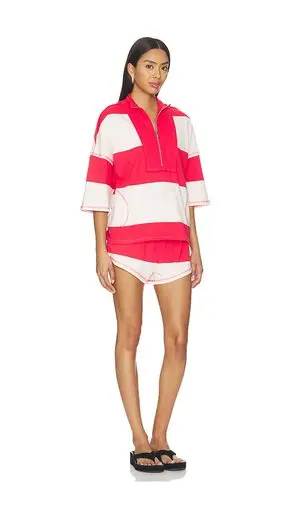 Free People Retro Rugby Set - Grapefruit Combo
