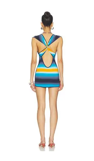 INDAH Handpainted Bodycon Mini Dress