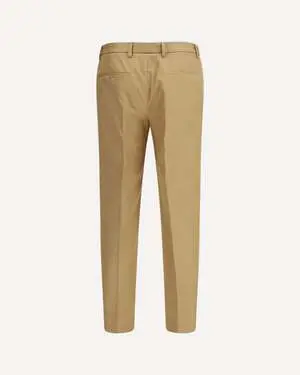 Gucci Cotton Trousers With Web Detail