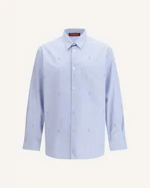 Gucci Striped Cotton Poplin Shirt