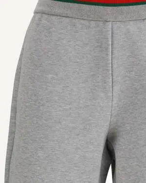 Gucci Cotton Jersey Leisure Pants With Web Trim