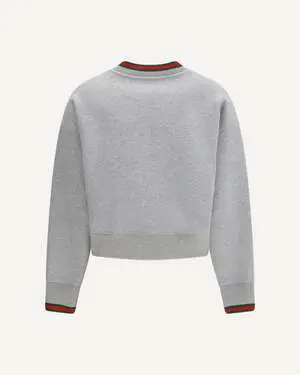 Gucci Web Cotton Jersey Sweatshirt