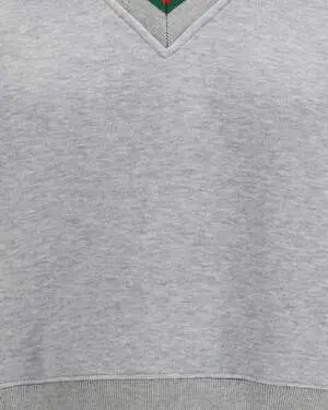 Gucci Web Cotton Jersey Sweatshirt