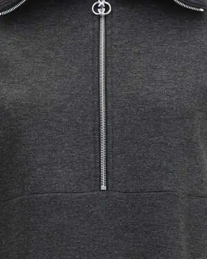 Gucci Short Sleeve Zip-up Dress - Grey